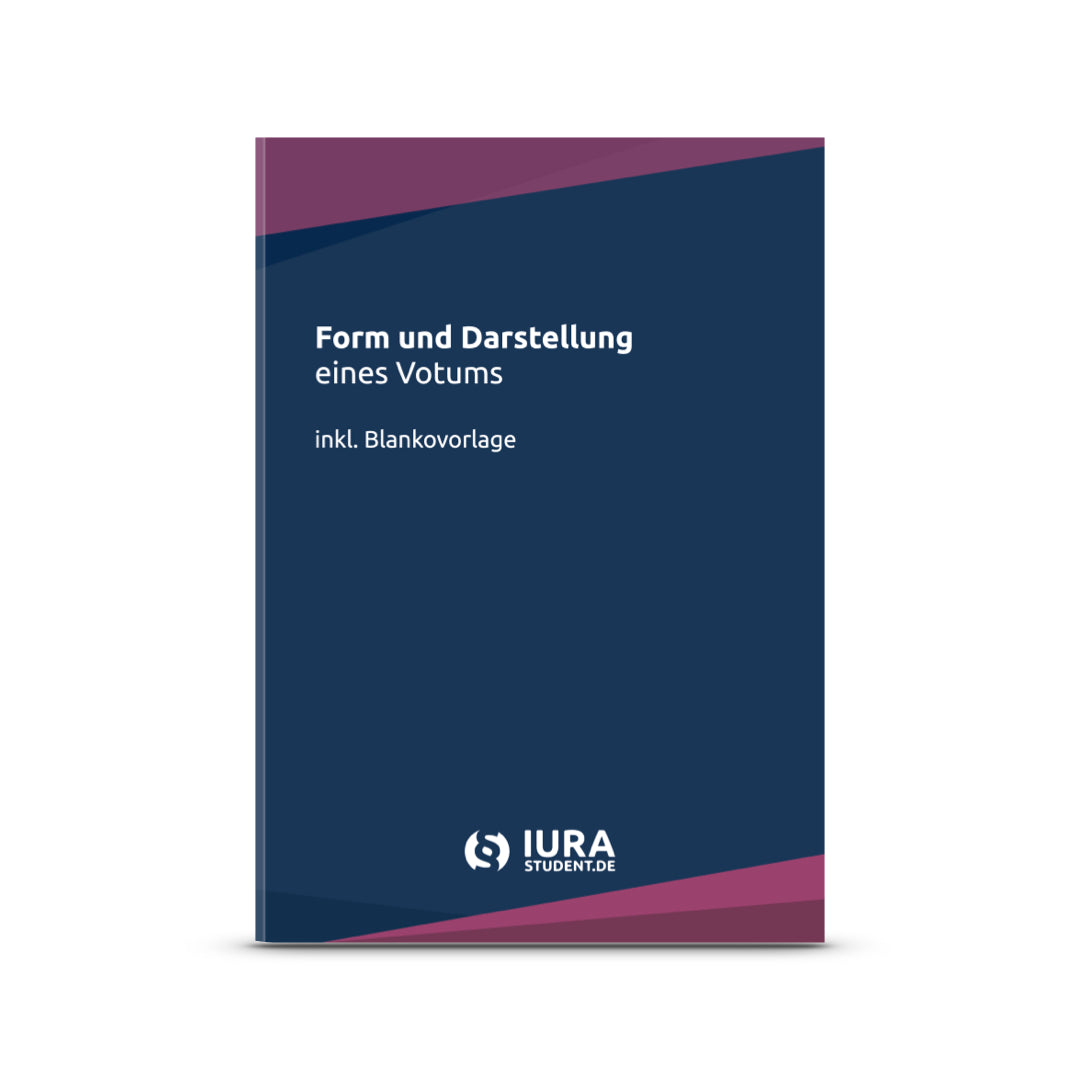 Form und Darstellung eines Votums inkl. Blanko-Vorlage – shop ...